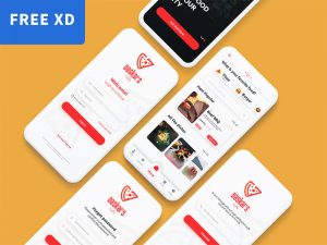 Food Ordering App Template - Free XD Resource | Adobe XD Elements