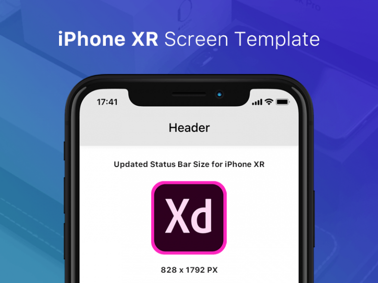 iPhone XR Screen Mockup - Free XD Resource | Adobe XD Elements