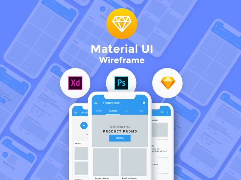 Baseframe Wireframe UI Kit - Free XD Resource | Adobe XD Elements