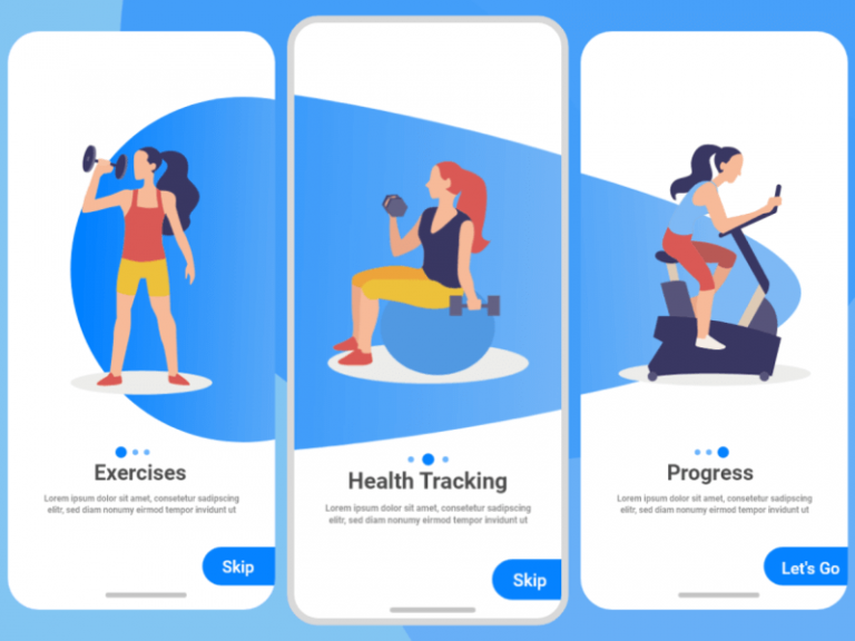 Fitness Illustration - Free XD Resource | Adobe XD Elements