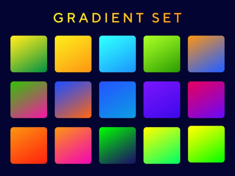 Vibrant Gradient Swatches - Free XD Resource | Adobe XD Elements