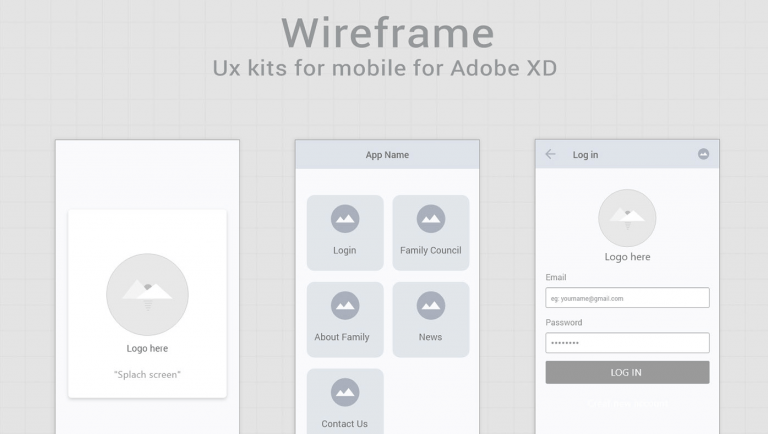 Wireframes Kit - Free XD Resource | Adobe XD Elements