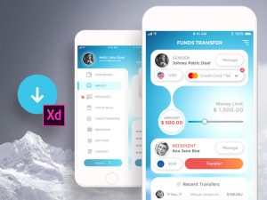 Bank UI Kit Concept - Free XD Resource | Adobe XD Elements