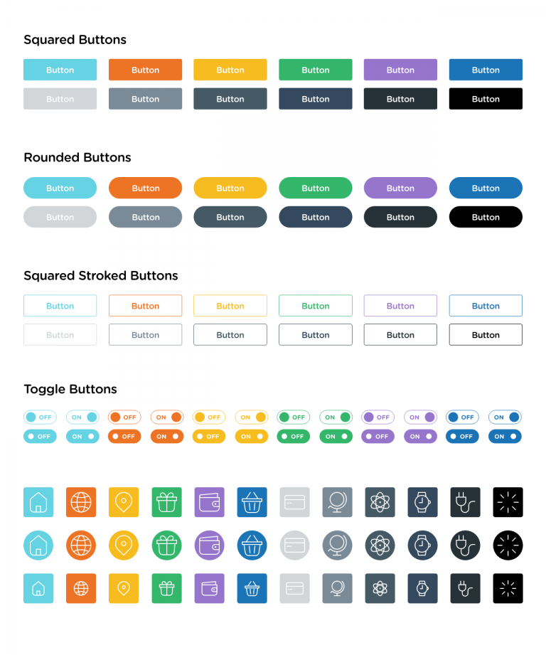 Web & Mobile UI Elements - Free XD Resource | Adobe XD Elements
