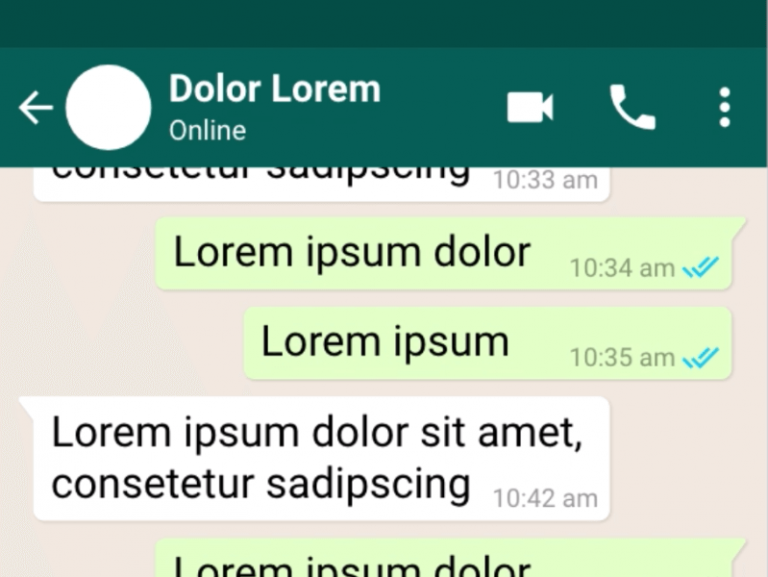 WhatsApp Chat UI - Free XD Resource | Adobe XD Elements