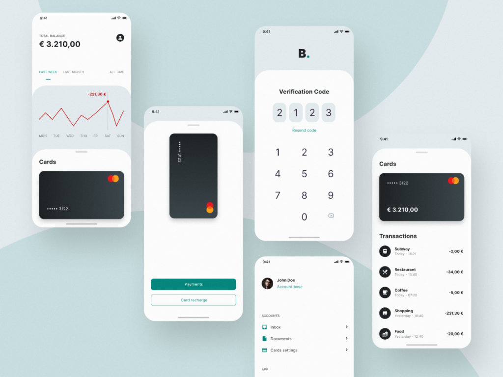Banking Mobile App - Free XD Resource | Adobe XD Elements