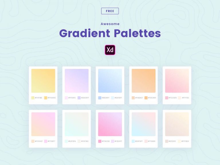 Gradients Palette - Free XD Resource | Adobe XD Elements