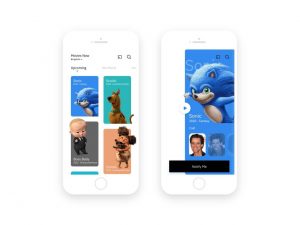 Movie App Animation - Free XD Resource | Adobe XD Elements