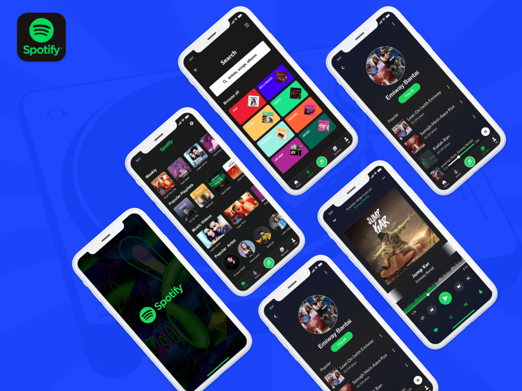 Spotify Redesign Mobile App - Free XD Resource | Adobe XD Elements