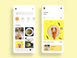 Food Home Screen - Free XD Resource | Adobe XD Elements