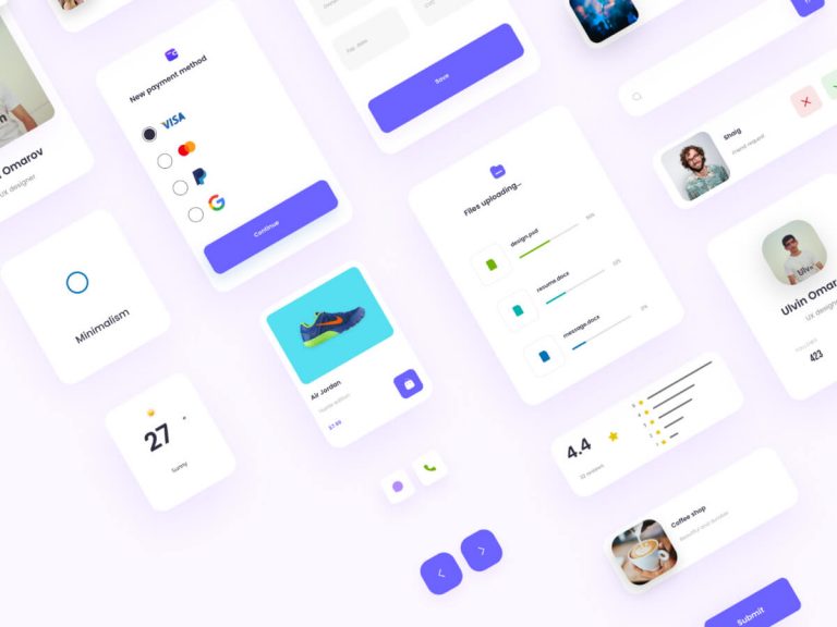 Minimalist Wireframe Kit - Free XD Resource | Adobe XD Elements