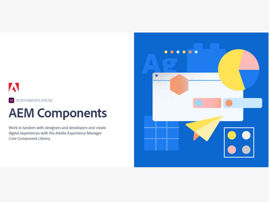 Adobe Experience Manager UI Kit - Free XD Resource | Adobe XD Elements