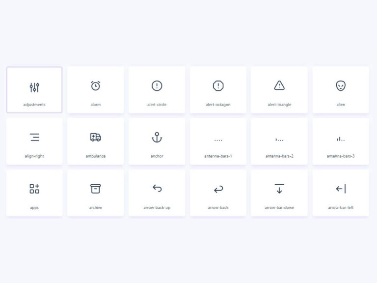 Tabler Icon Pack - Free XD Resource | Adobe XD Elements