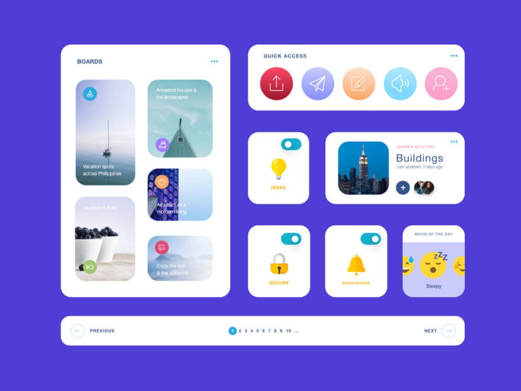 UI Kits and Widgets - Free XD Resource | Adobe XD Elements