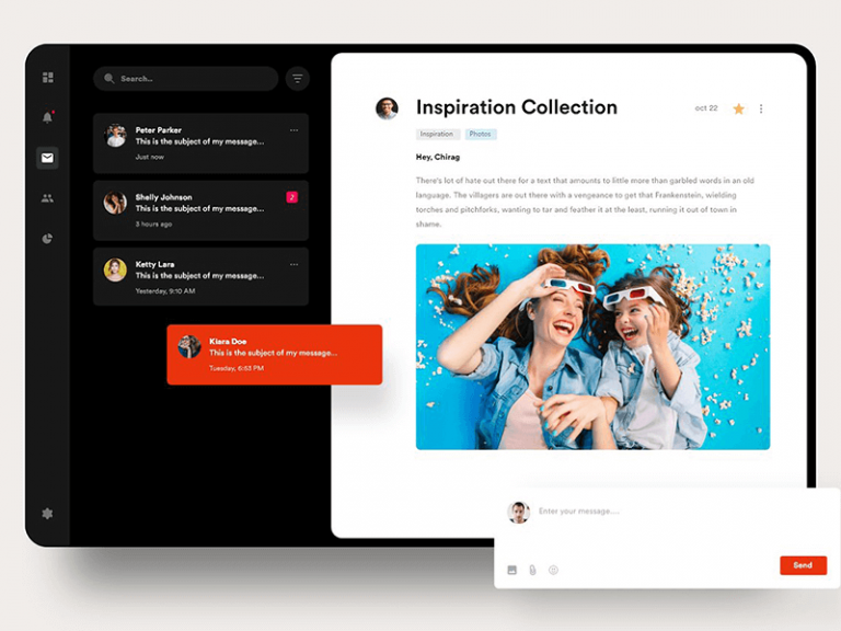 Email Web Template Design - Free XD Resource | Adobe XD Elements