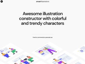 Smash Illustrations - Free XD Resource | Adobe XD Elements