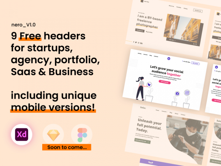 Medical Website - Free XD Resource | Adobe XD Elements